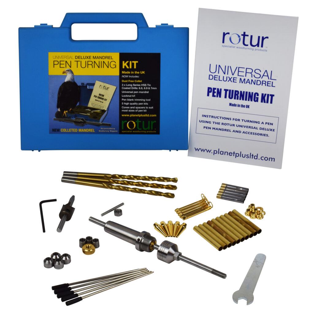 Rotur Deluxe Colleted Pen Turning Kit - Planet Plus Ltd
